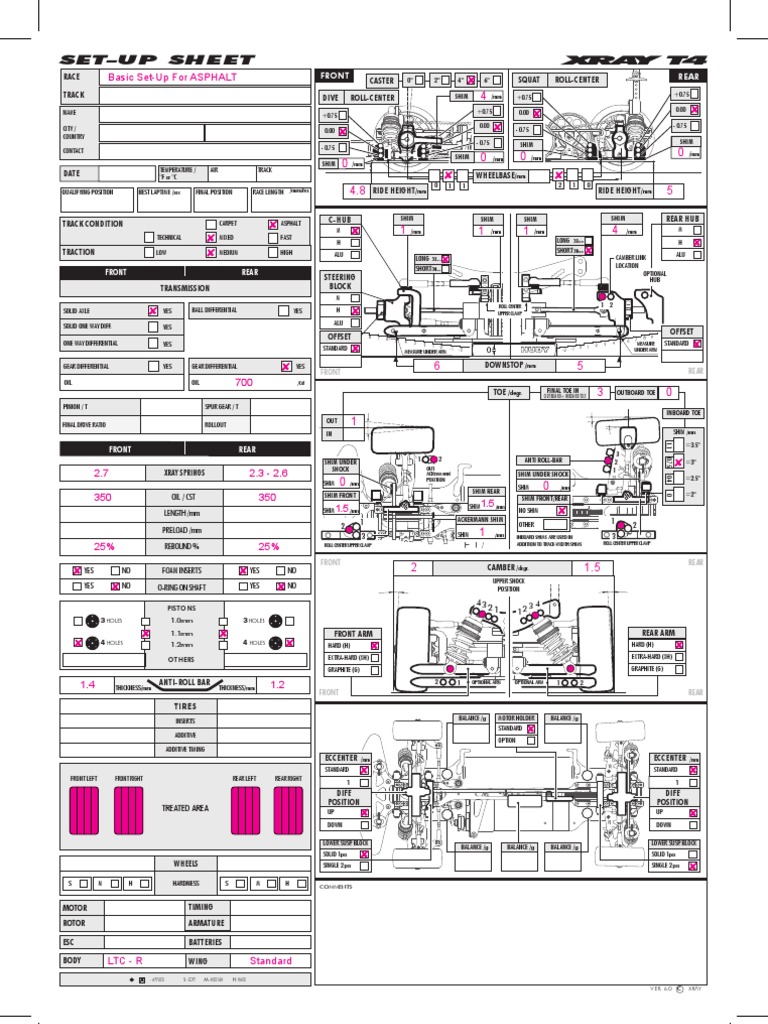 T4 Default Asphalt Setup Sheet | PDF | Car | Land Vehicles