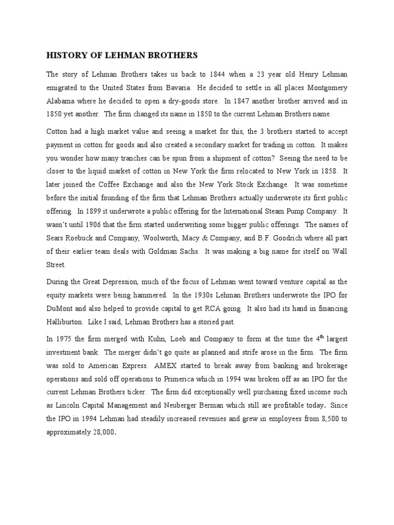 Lehman Brothers | PDF | Lehman Brothers | Fixed Income