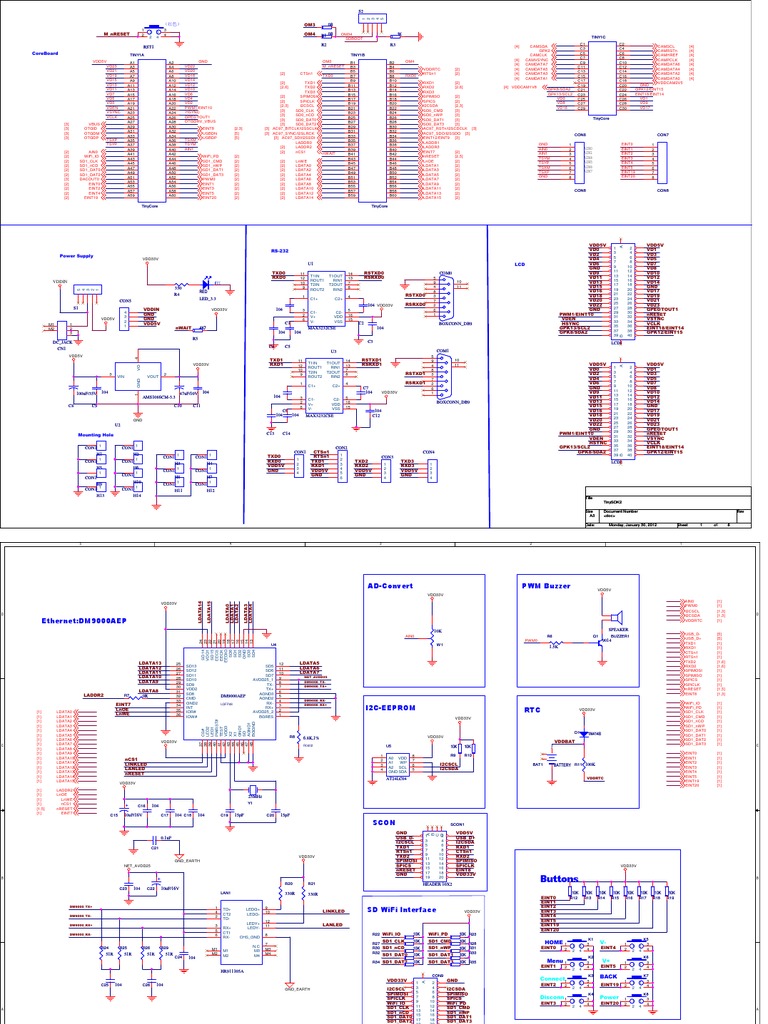 Tiny210 Sdk Schematic V1148 Pdf Network Protocols Communications