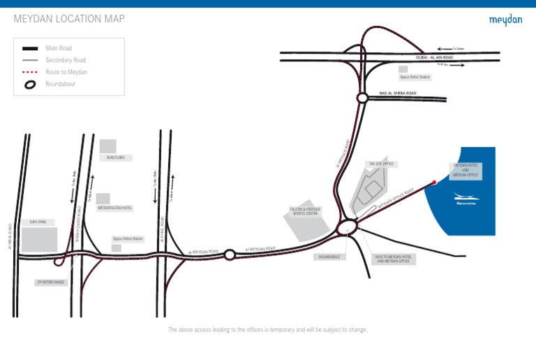 Meydan Location Map Overview | PDF | Business