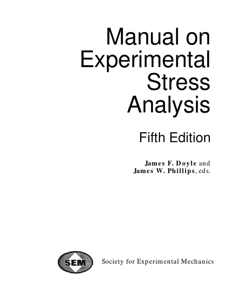Experimental Stress Analysis Manual | PDF