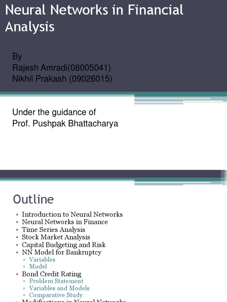 Neural Networks for Financial Analysis | PDF | Credit Rating ...