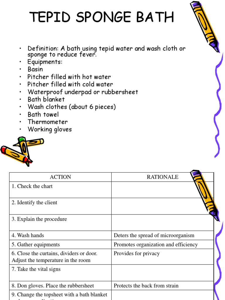 Sponge bath procedure store
