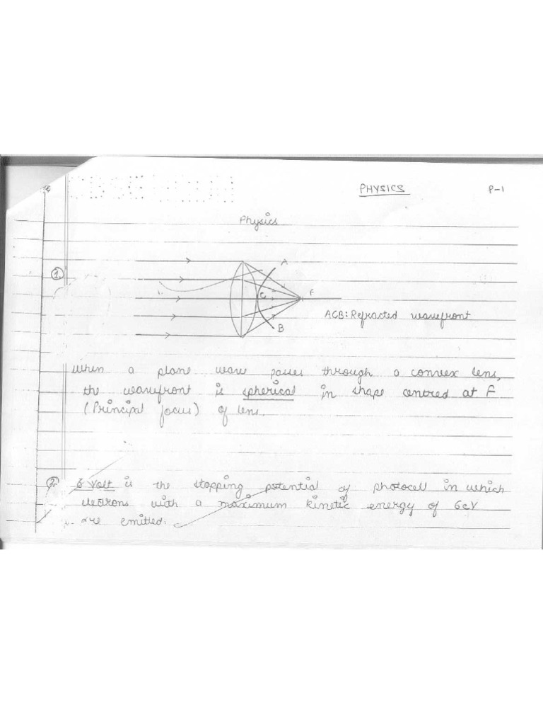 2008 Physics Answer Sheet | PDF