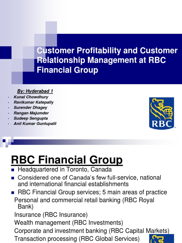 RBC Financial Group | Customer Relationship Management | Profit ...