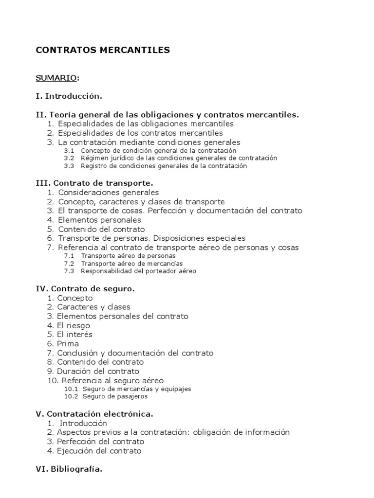 Guía sobre Contratos Mercantiles | PDF | Póliza de seguros | Seguro