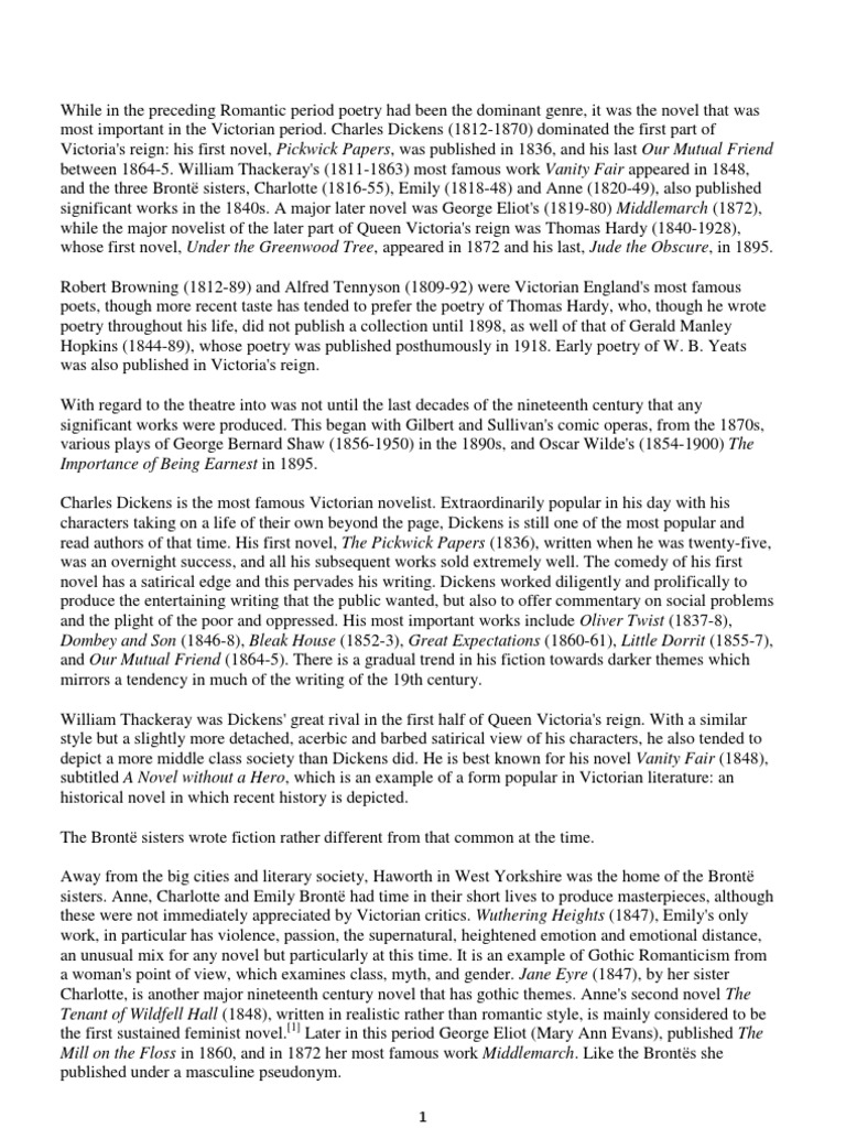 Victorian Literature | PDF | Victorian Literature | Poetry