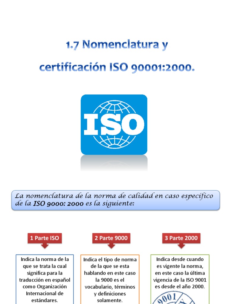 Nomenclatura ISO | PDF