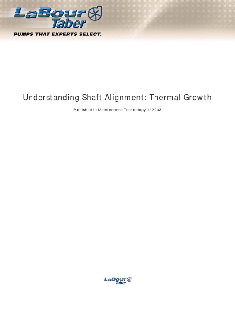 Alignment Shaft Thermal Growth | PDF | Thermal Expansion | Applied And ...