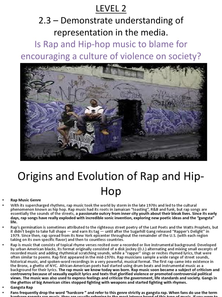 Rap and Hip-Hop Assignment 2.3 | PDF | Hip Hop Music | Poetry