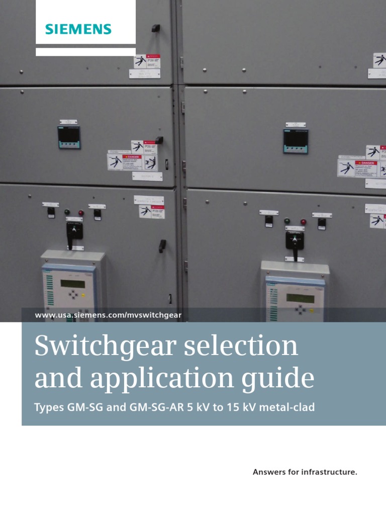 Switchgear Selection and Application Guide | Switch | Electrical Wiring