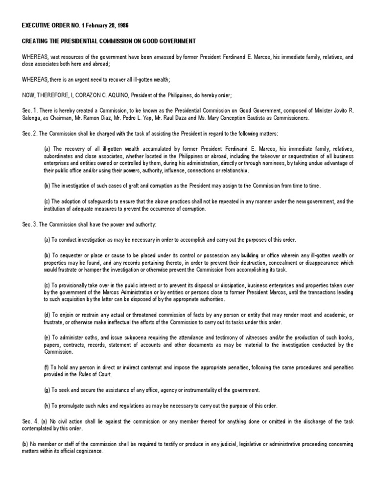 Executive Order | PDF