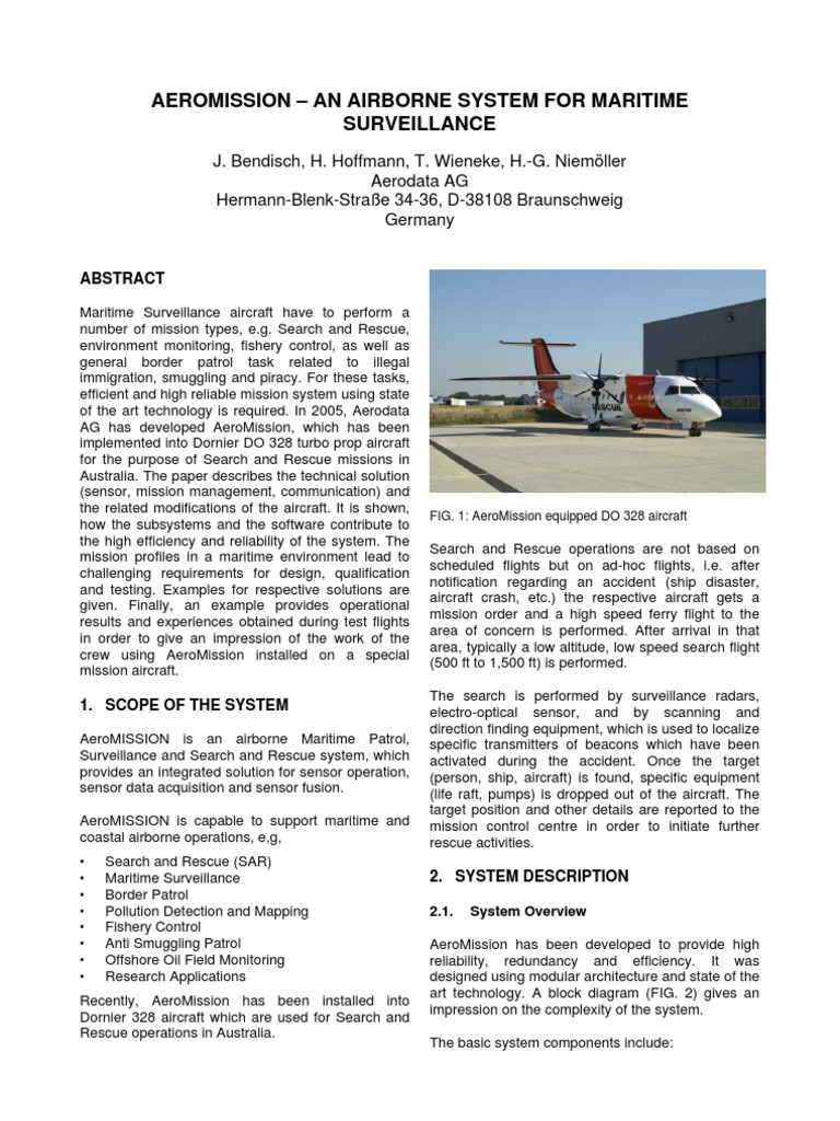 AeroMission-An Airborne System For Maritime Surveillance | PDF | Search ...