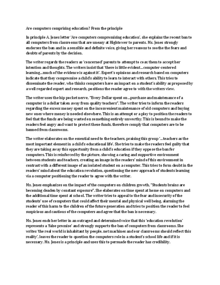 Are Computers Compromising Education | PDF | Expert | Classroom