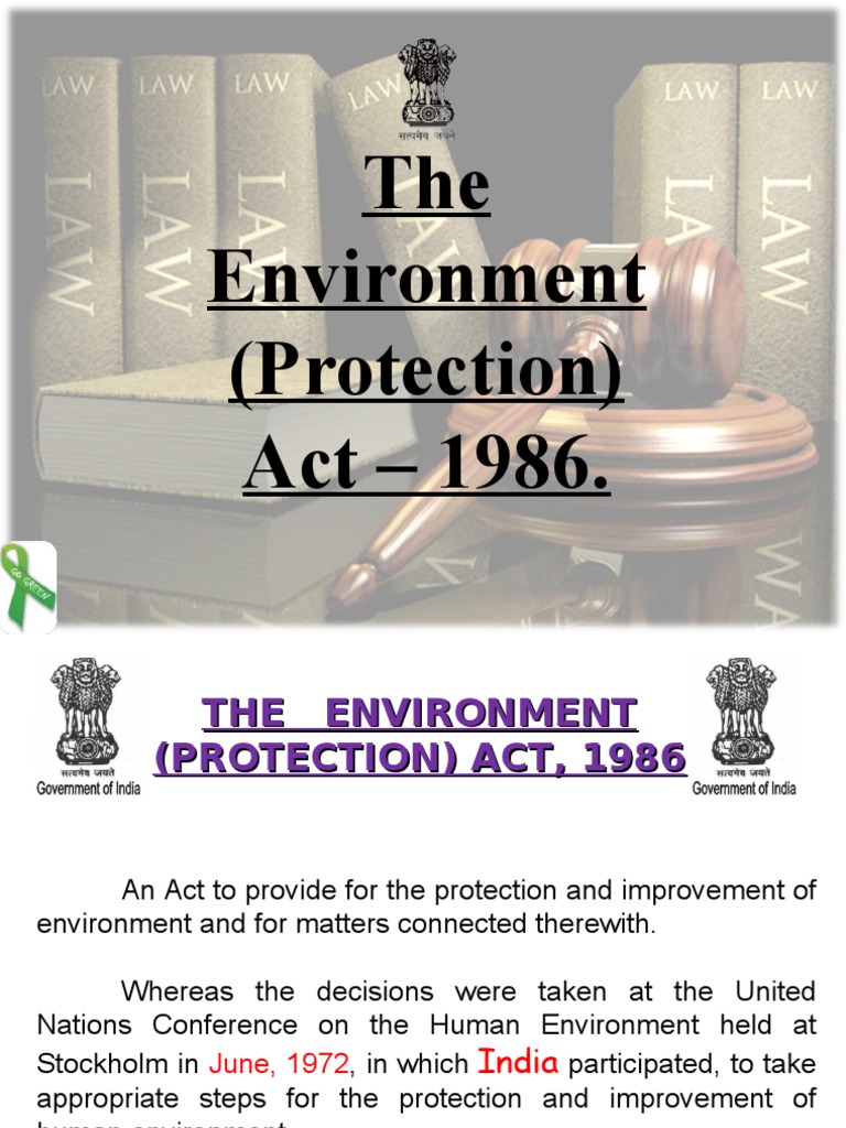Environment Protection Act | PDF | Ozone | Pollution