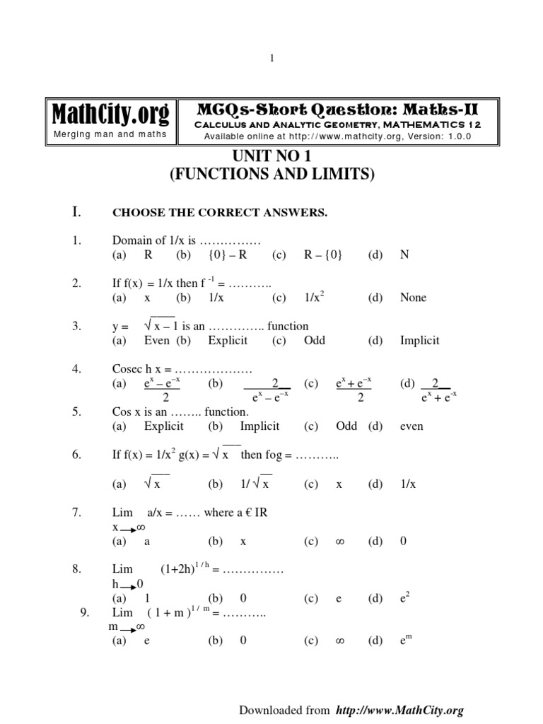 mcqs-short-questions-math-fsc-part2