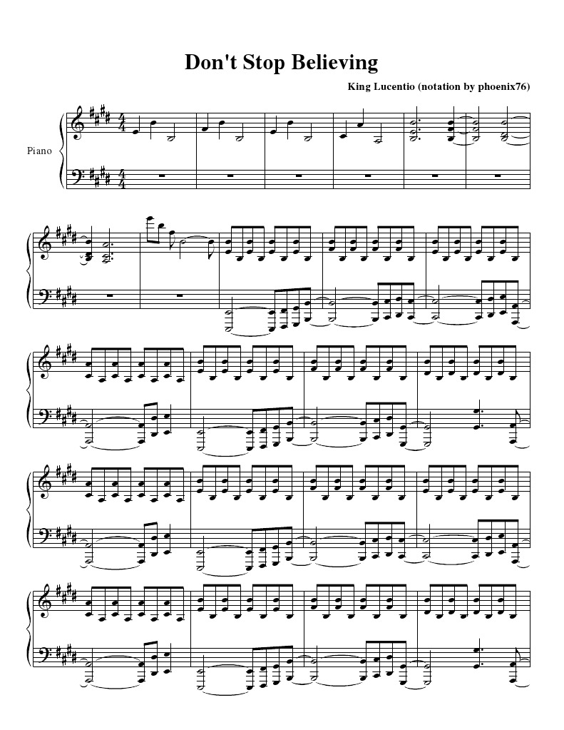 Dont Stop Believing (KL) | PDF