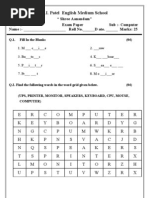 Class 3rd Computer Worksheet | PDF | Computer Keyboard | Computer ...