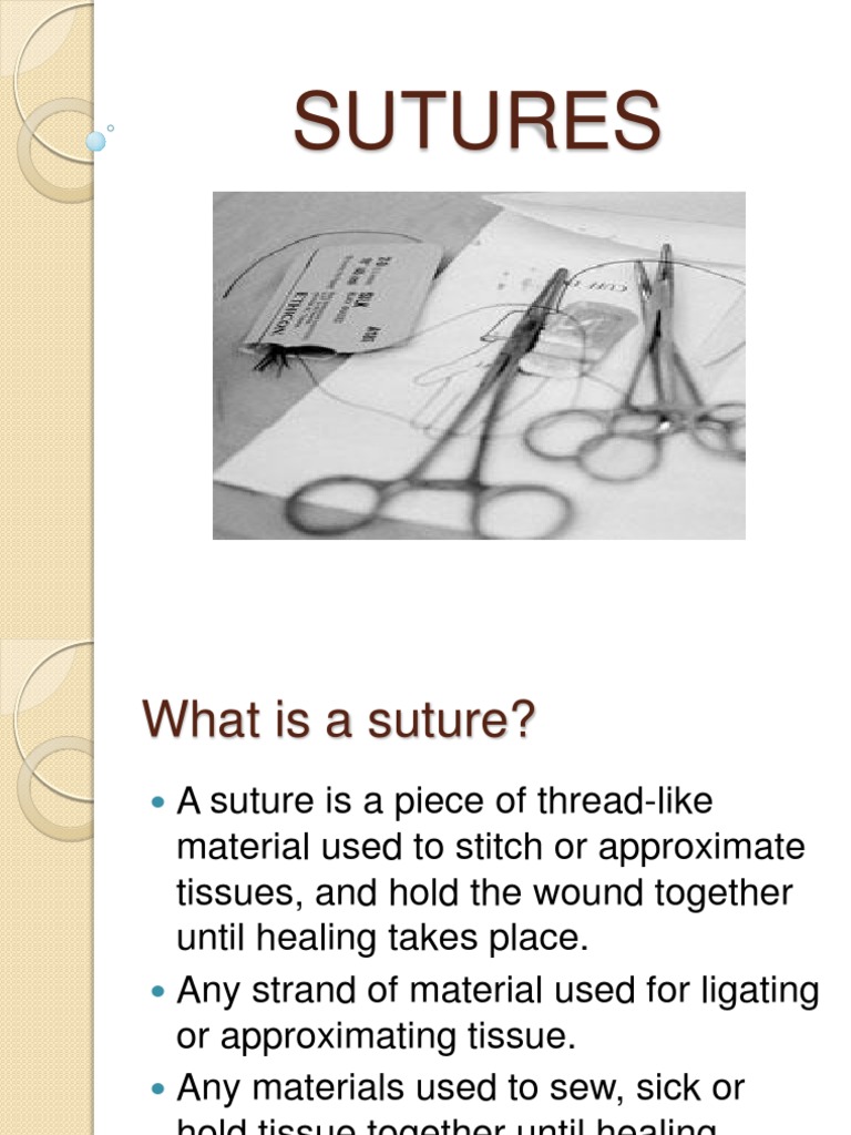 An In-Depth Guide to Sutures: Types, Materials, Techniques and More ...