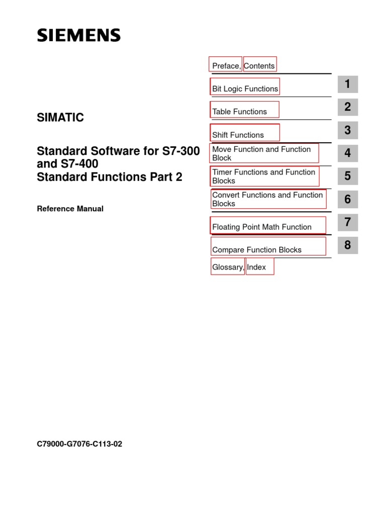 Siemens Simatic S 7 300 - 400 - System and Standard Functions For TI S7 Converter | PDF ...
