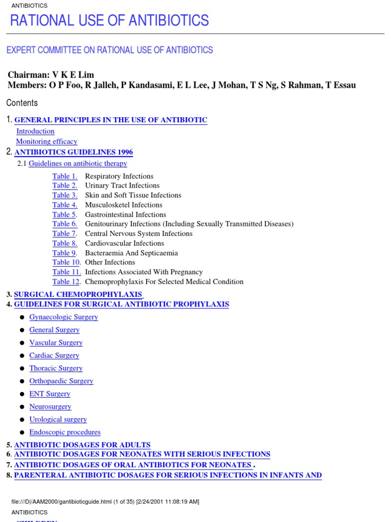 Guideline Antibiotic Rational | PDF | Pneumonia | Antibiotics