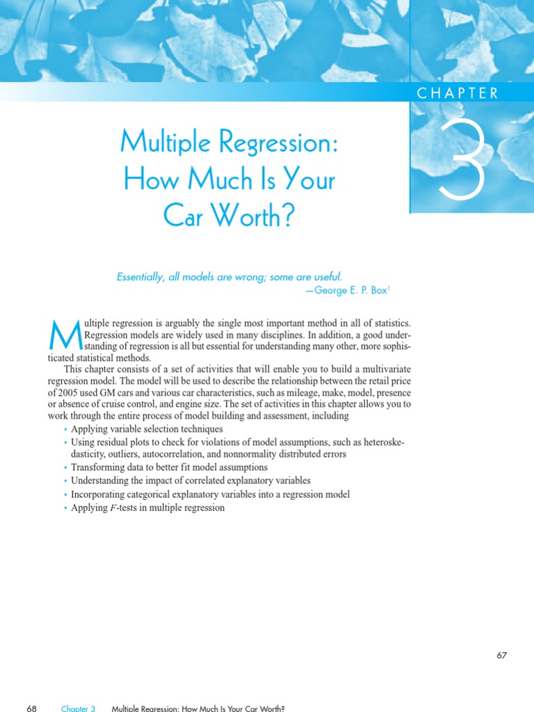 Kuiper Ch03 | PDF | Multicollinearity | Regression Analysis