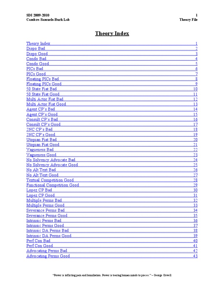 CBS Theory File | PDF | Public Speaking | Political Science