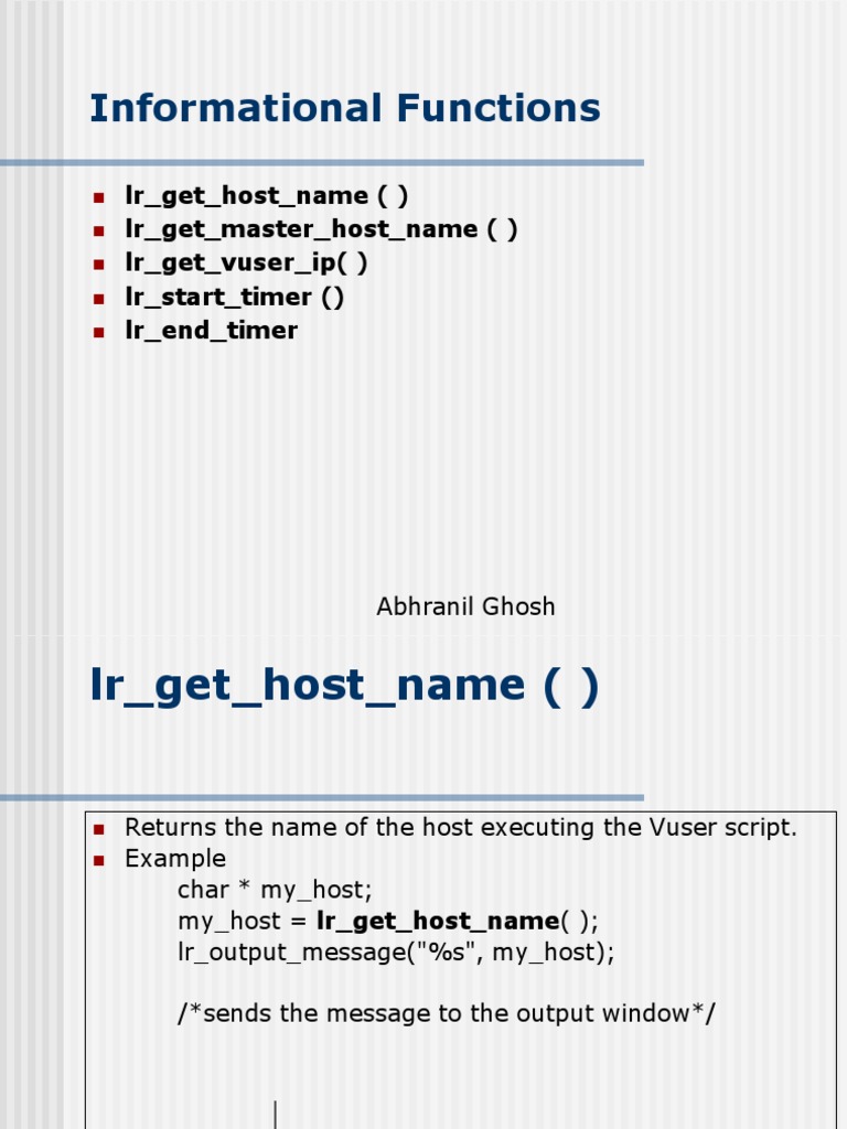 Loadrunner Functions Pdf Parameter Computer Programming Ip Address 6190