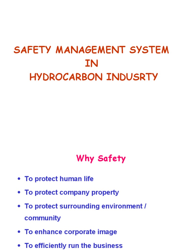 Safety Management System in Hydrocarbon Industry | Safety | Risk Management