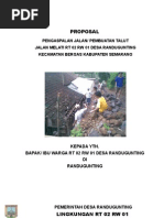 PROPOSAL Perbaikan Jalan | PDF