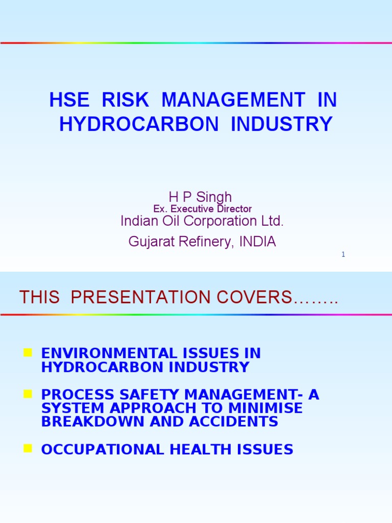 Safety Management System in Hydrocarbon Industry | PDF | Reliability ...