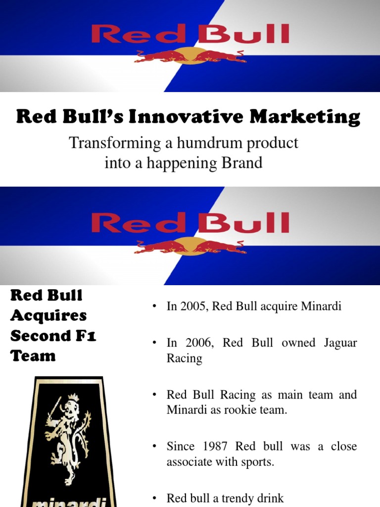 Red Bull's Innovative Marketing | PDF | Beverages | Sports