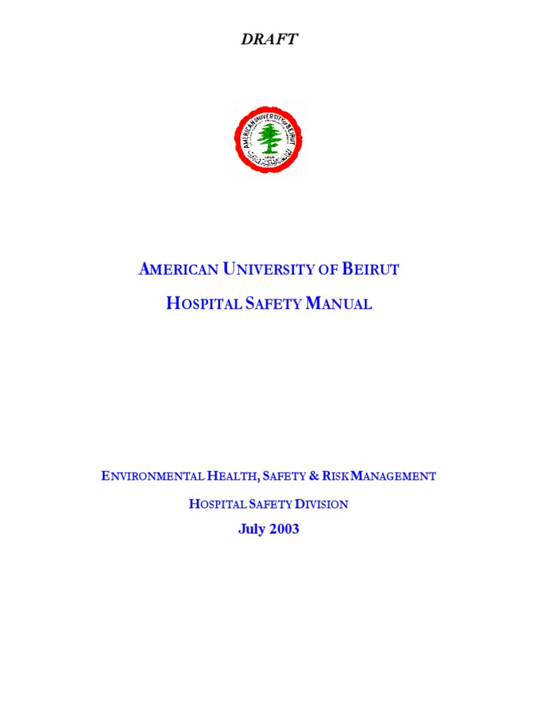 Hospital Safety Manual Overview | PDF | Joint Commission | Laboratories