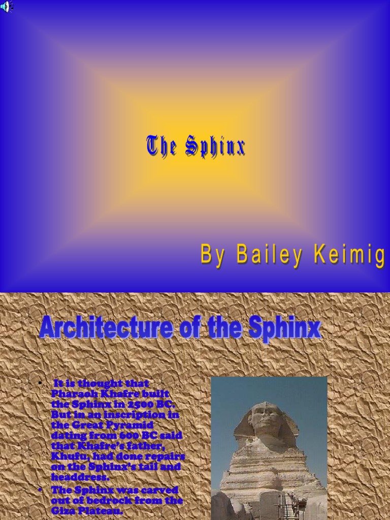 The Sphinx | PDF | Ancient Egypt | Paintings
