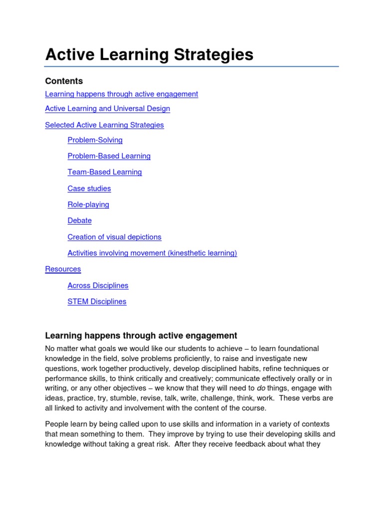 Active Learning | PDF