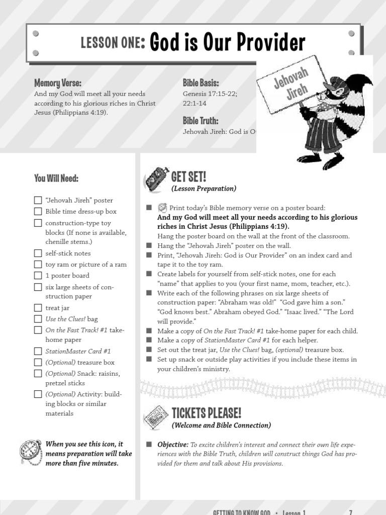 Lessons On Roles of God | PDF | Abraham | Isaac