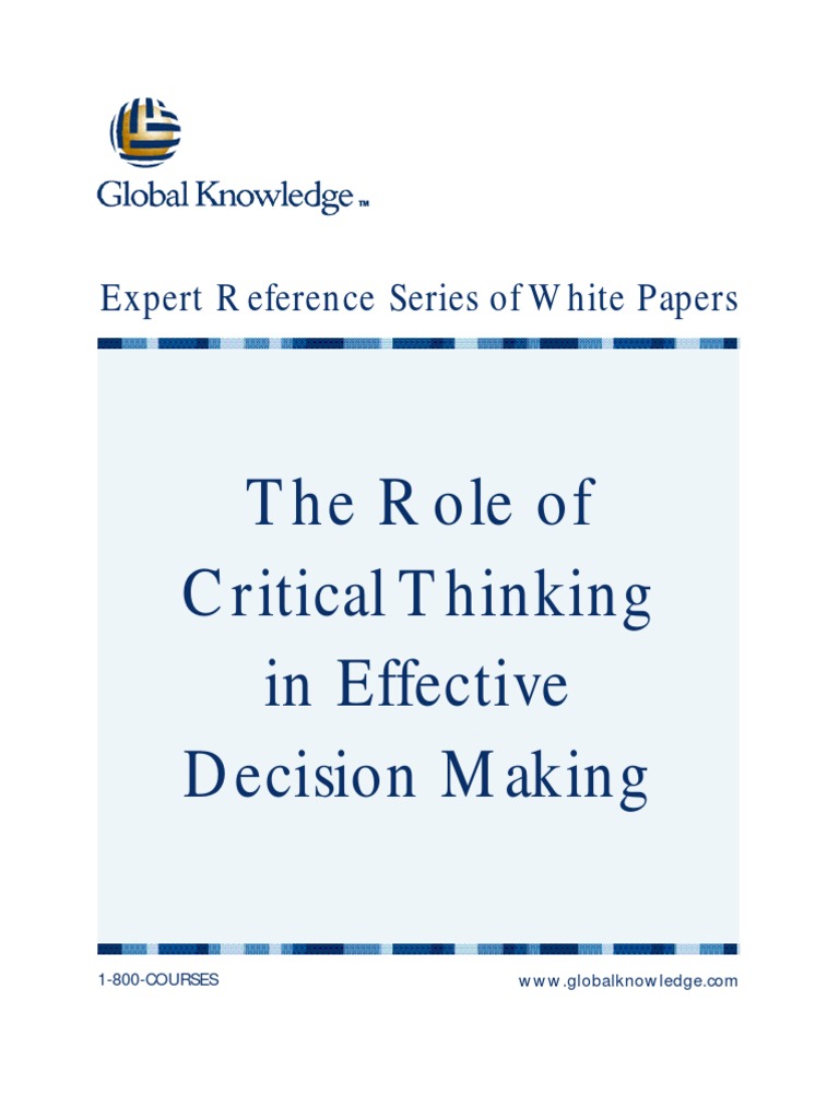 Critical Thinking | PDF | Critical Thinking | Reason