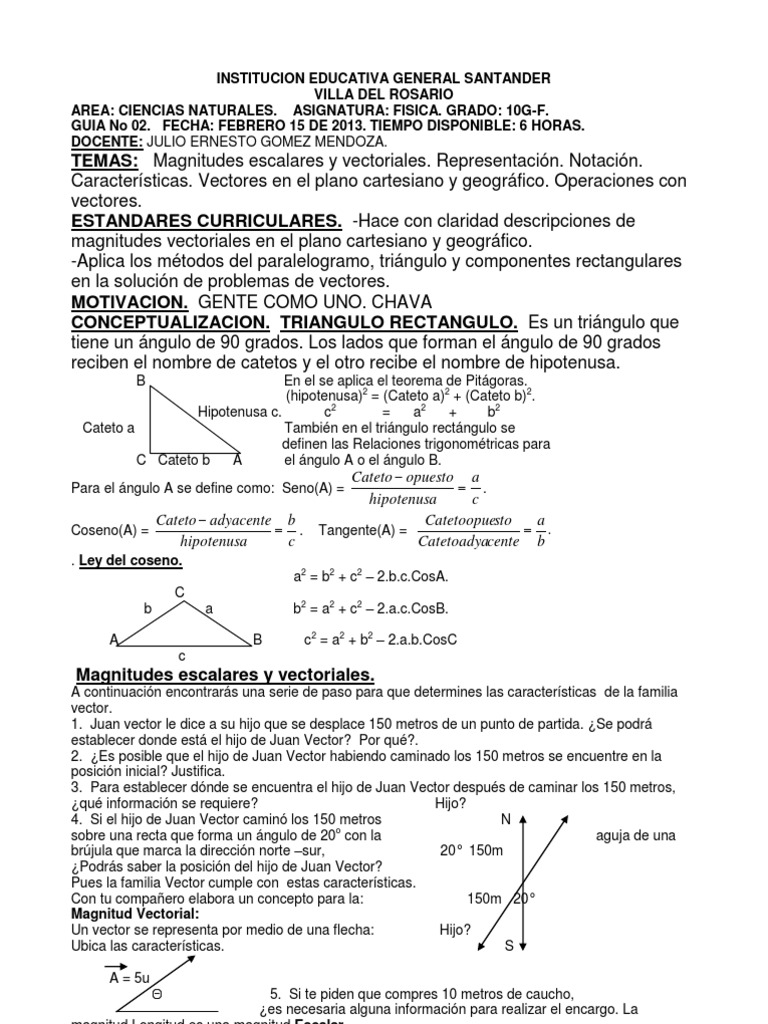 Guia De Vectores Pdf