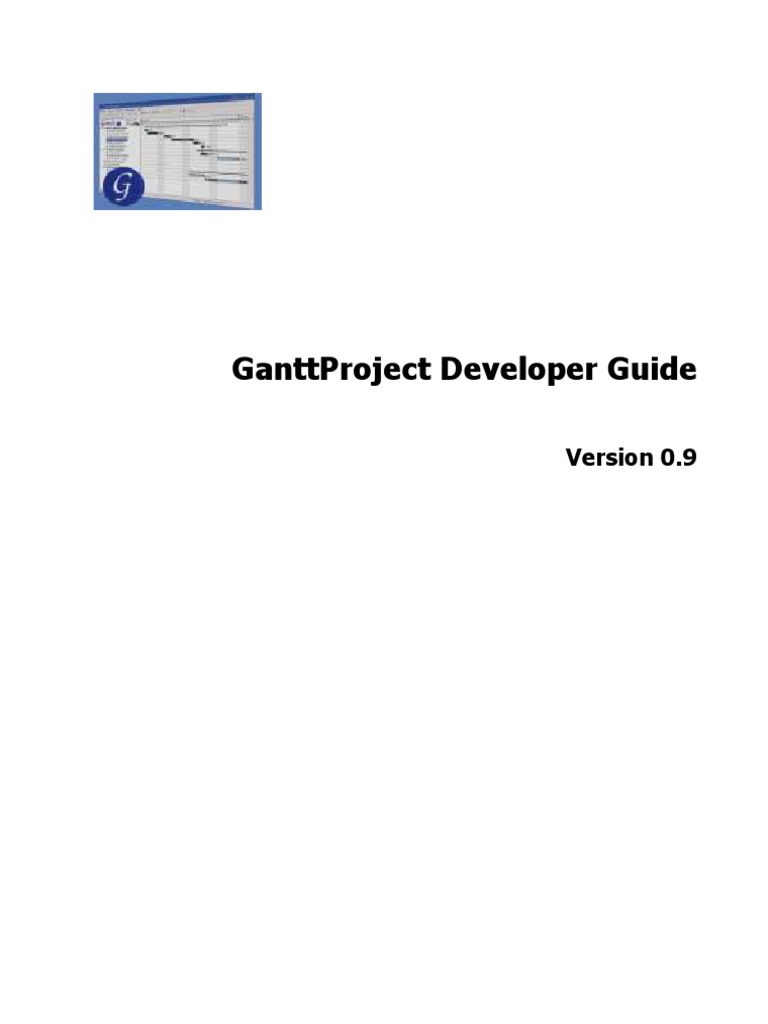 GanttProject Dev Guide v0.9 | PDF | Java (Programming Language) | Eclipse (Software)