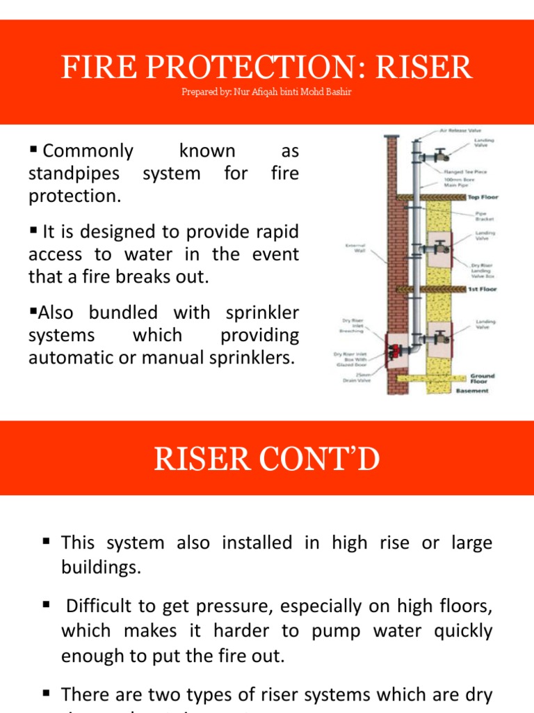 Fire Protection - Riser | Válvula | Sistema de Sprinklers contra Incêndio