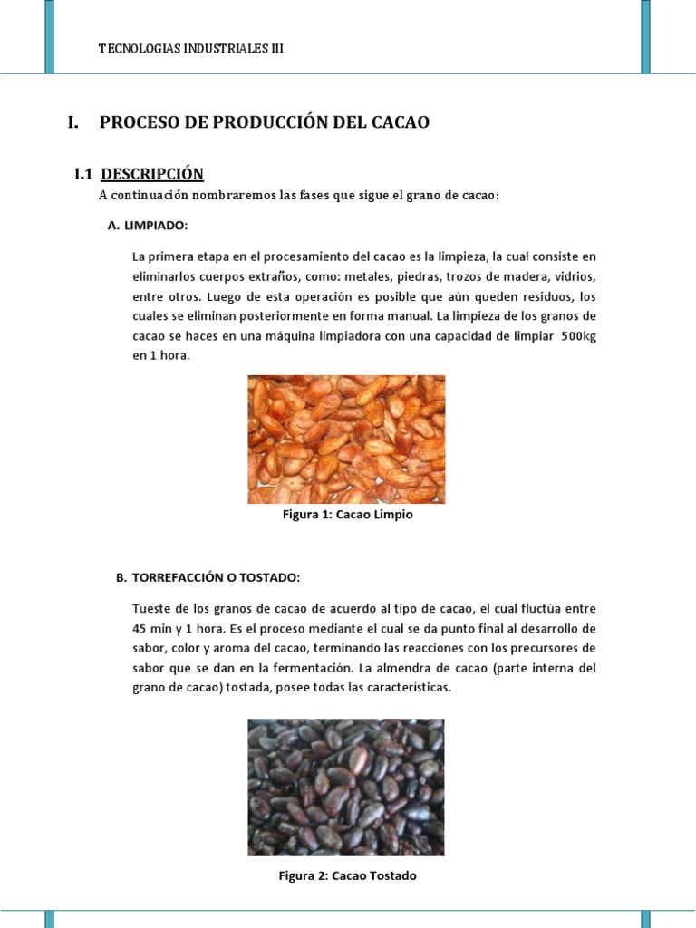Procesos de Producción del Cacao y Café | Sólidos de cacao | café