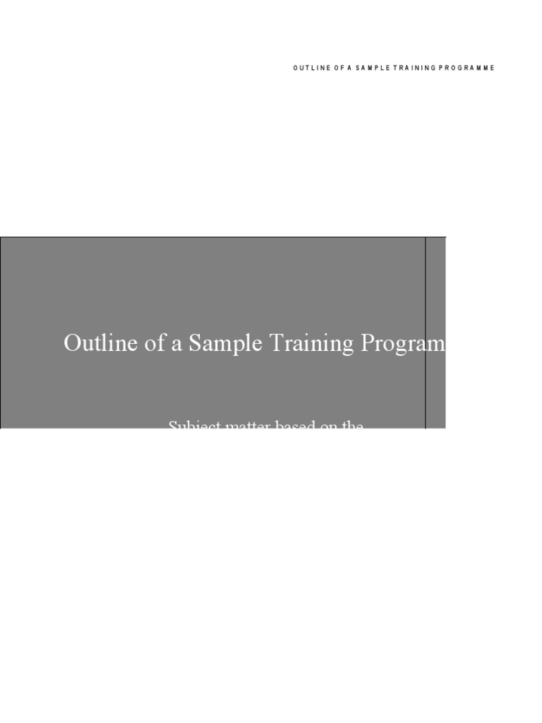 Model Training Programme | PDF | Case Study | Capacity Building