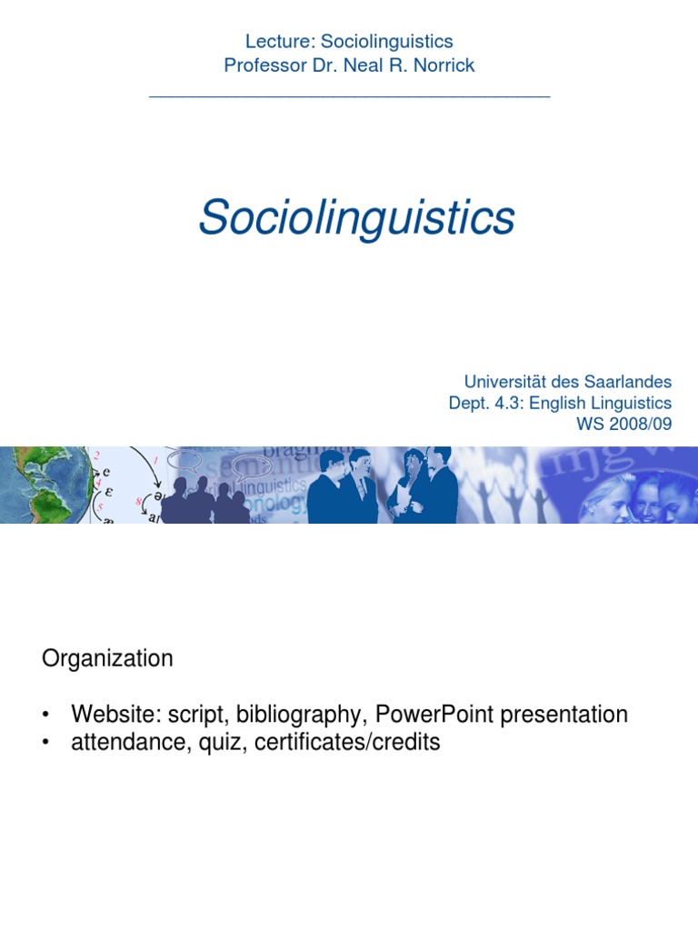 Sociolinguistics | PDF | Sociolinguistics | Linguistics