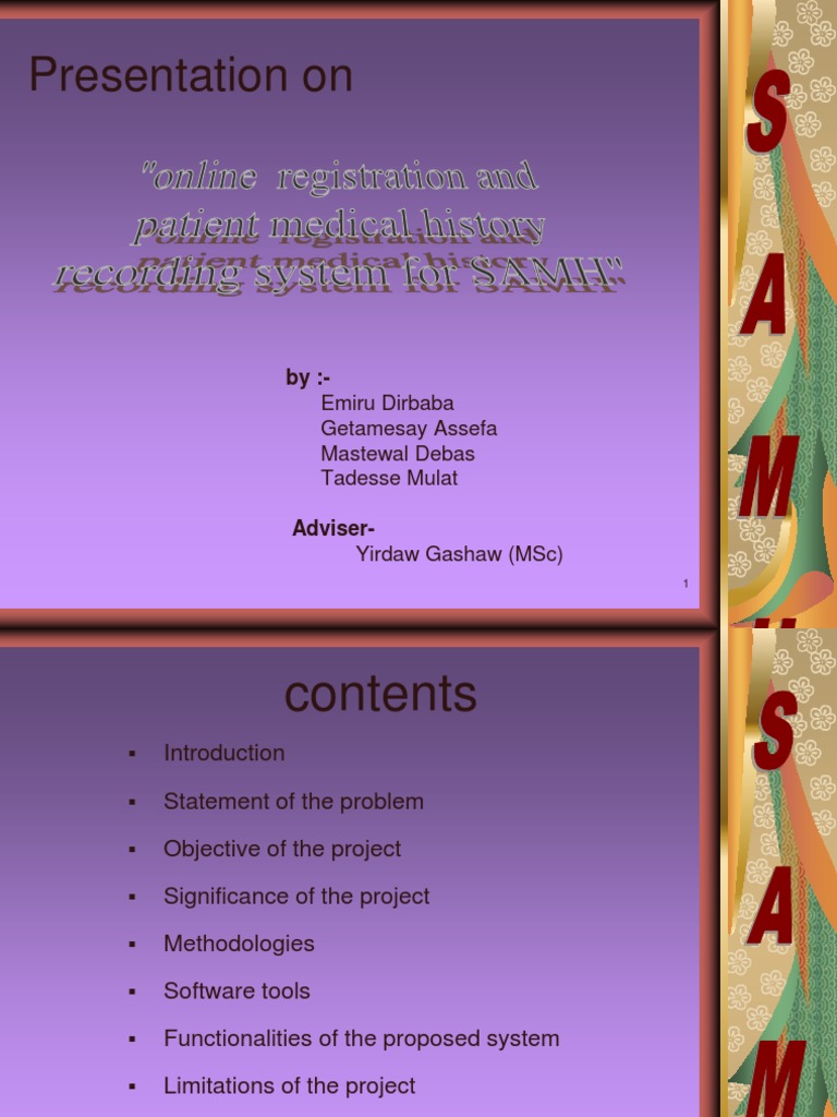 Online Registration and Patient Medical History Recording System For ...