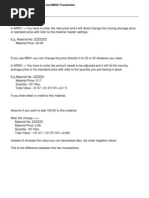 MR11 Transaction Overview in SAP | PDF | Invoice | Receipt