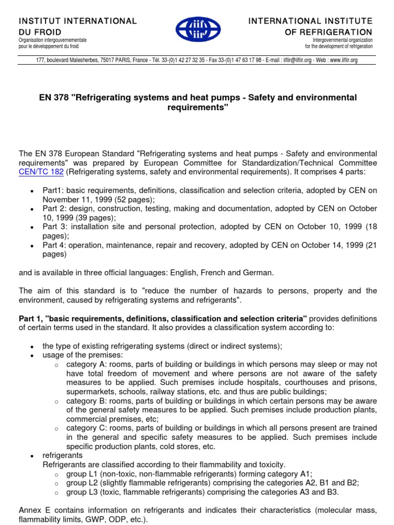 En-378 en Fundamental | Download Free PDF | Flammability | Safety
