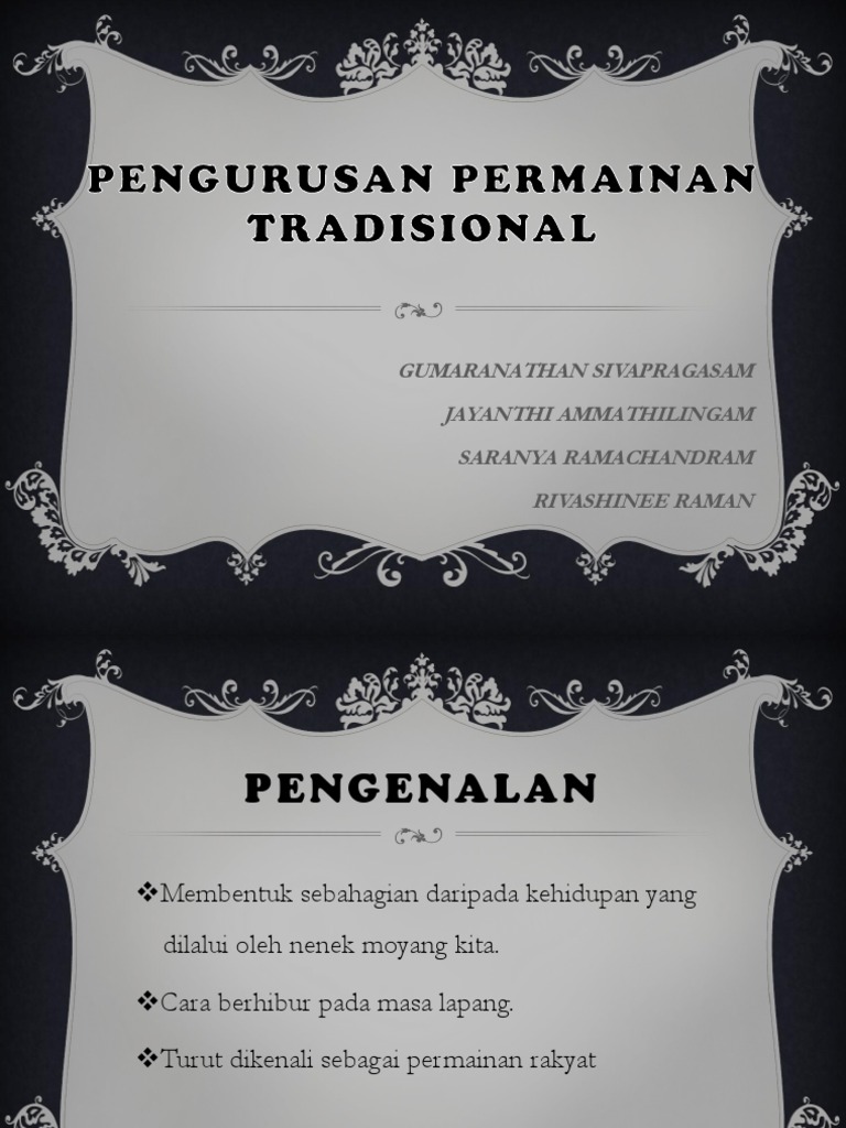 Pengurusan Permainan Tradisional | PDF