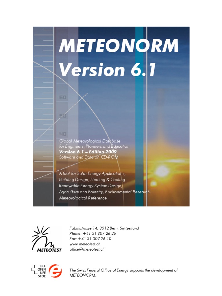 Metonorm Manual | PDF | Meteorology | Climate