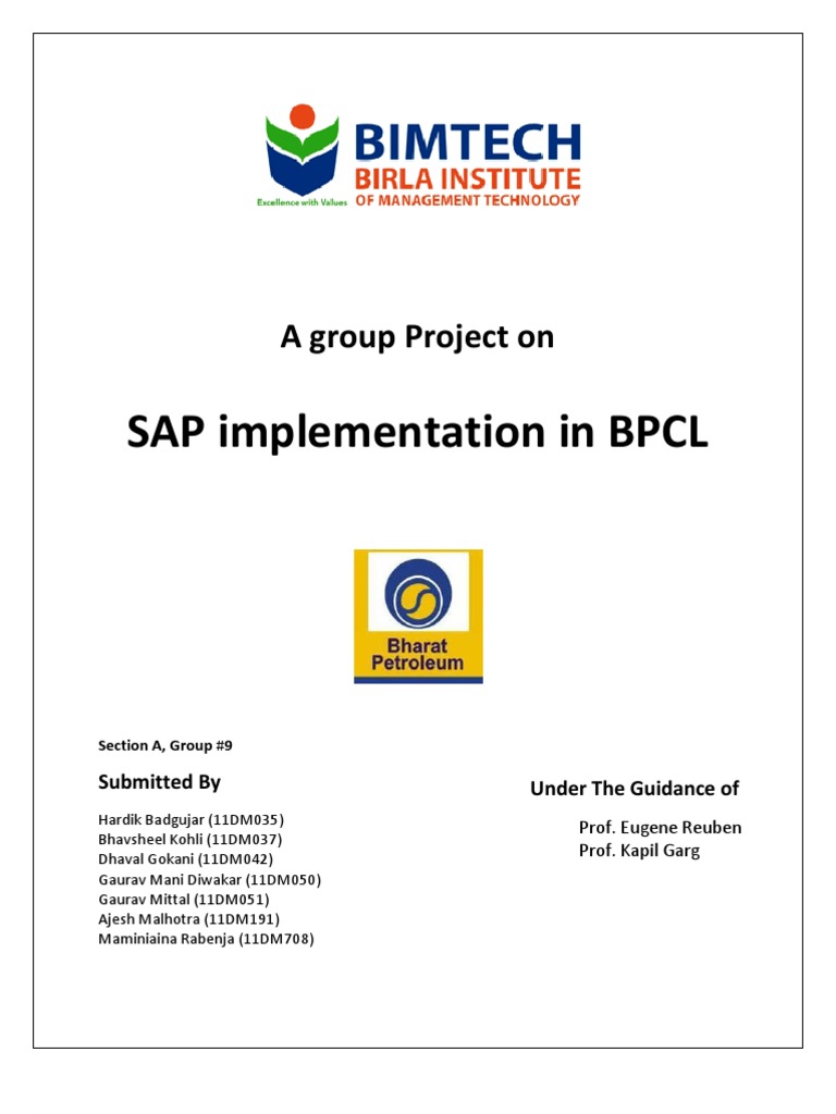 BPCL Project | PDF | Request For Proposal | Accounts Payable