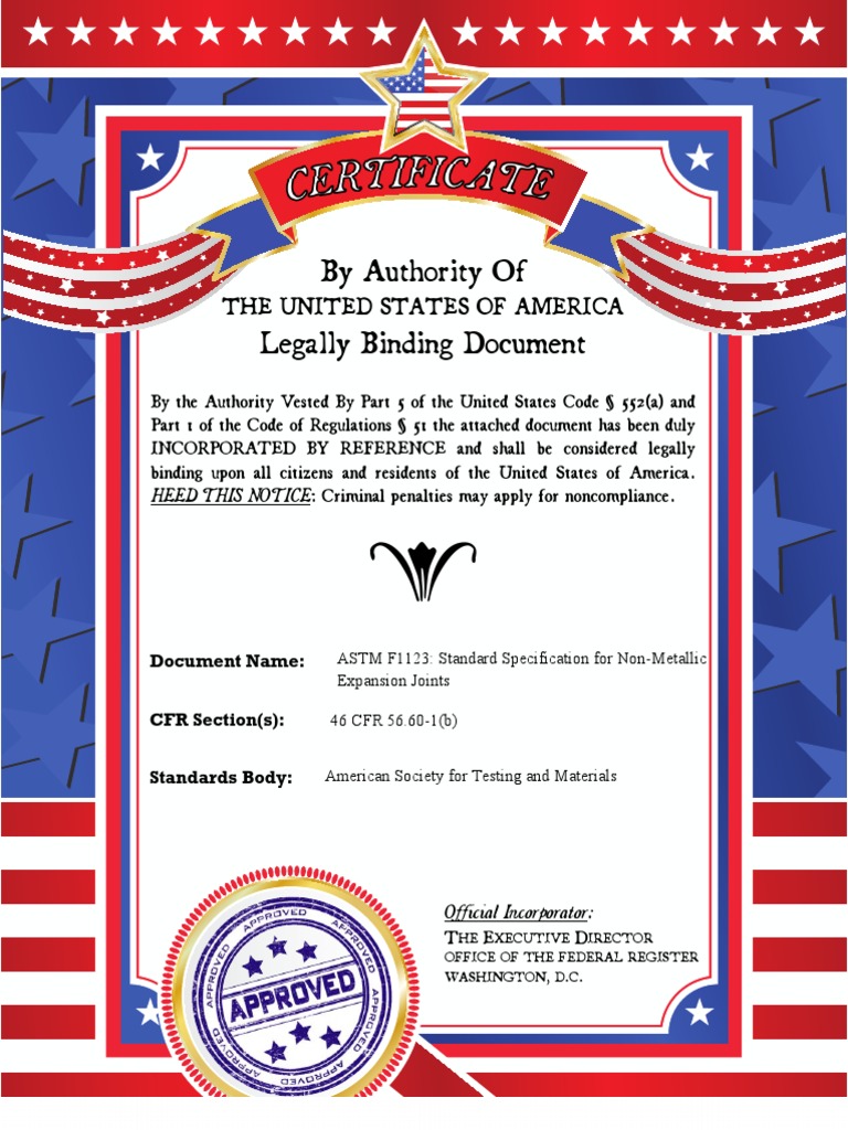 Astm.f1123.1987 For Non Metallic Expansion Joints | PDF | Pipe (Fluid Conveyance ...